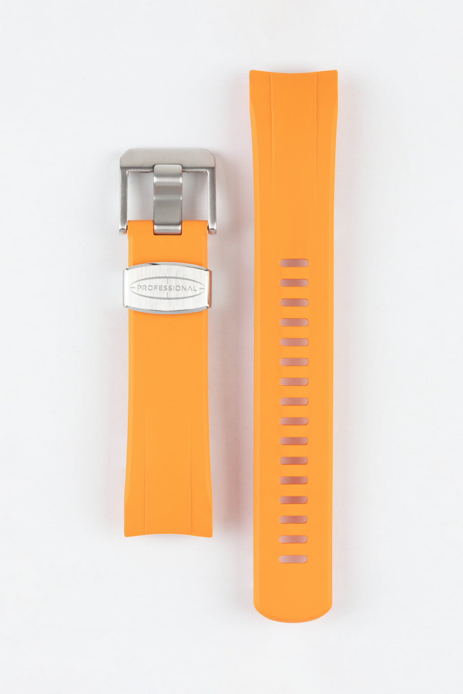CRAFTER BLUE Rubber Watch Strap for Seiko "New" Samurai – ORANGE ...