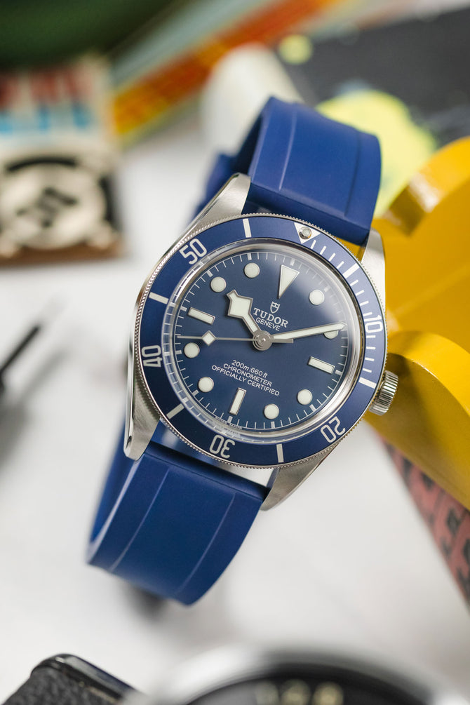 Royal Blue FKM Rubber Watch Strap and buckle by Crafter Blue – Watch ...