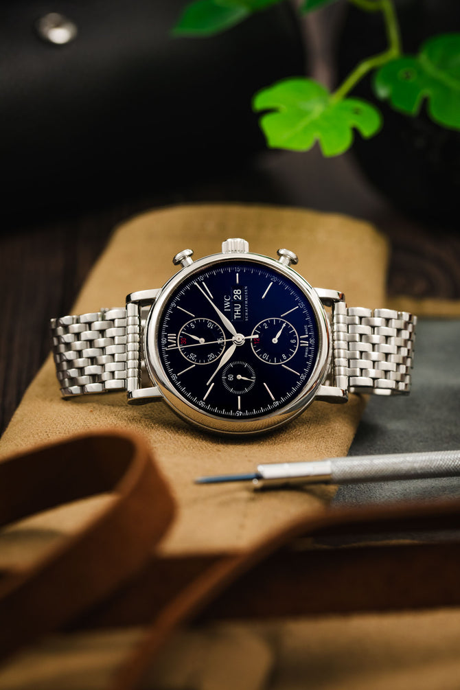 Forstner 9-ROW BEADS OF RICE Steel Watch Bracelet – Watch Obsession