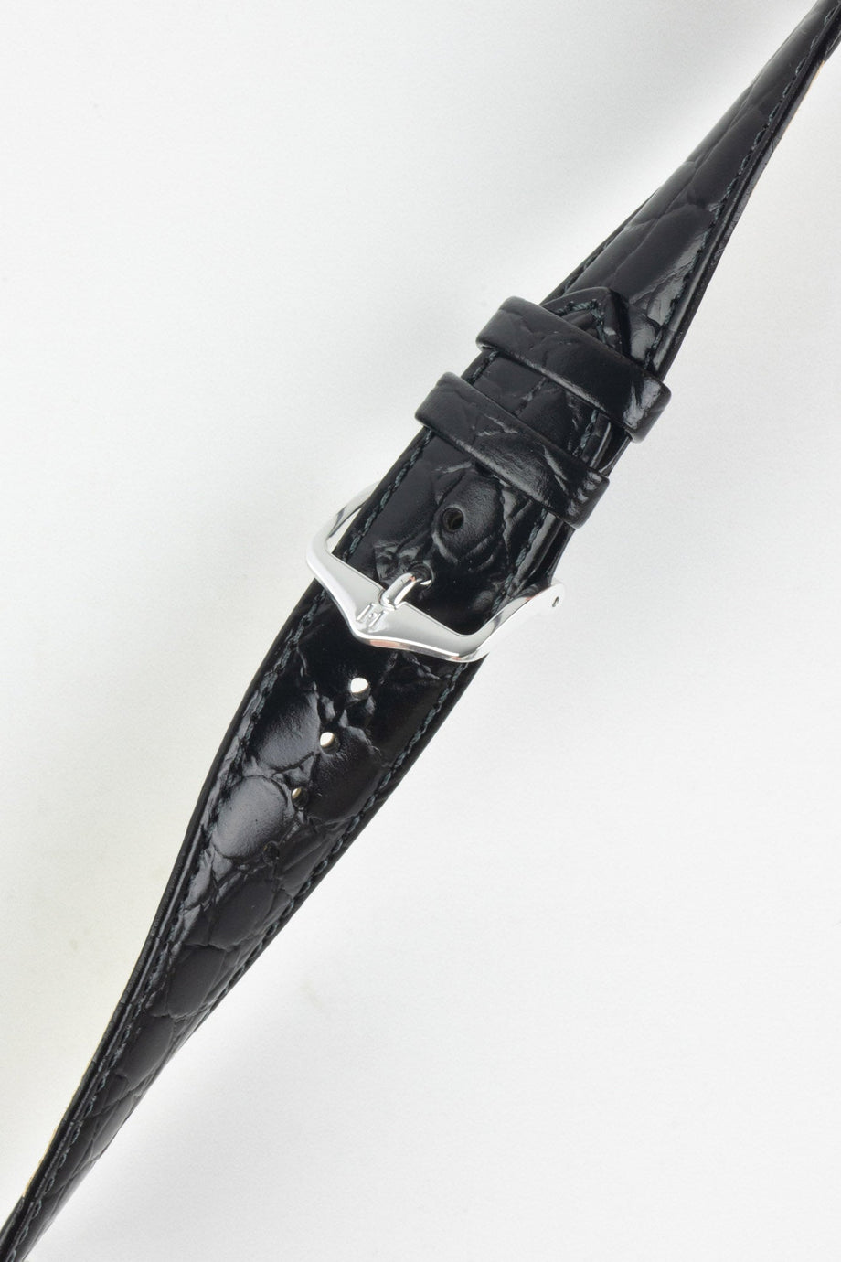 CROCOGRAIN Black Crocodile Embossed Leather Watch Strap – Watch Obsession