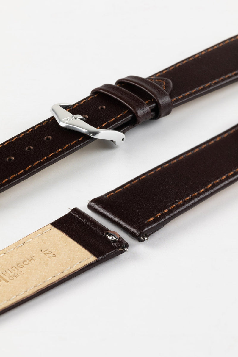Hirsch Osiris Brown Leather Watch Strap | WatchObsession UK – Watch ...