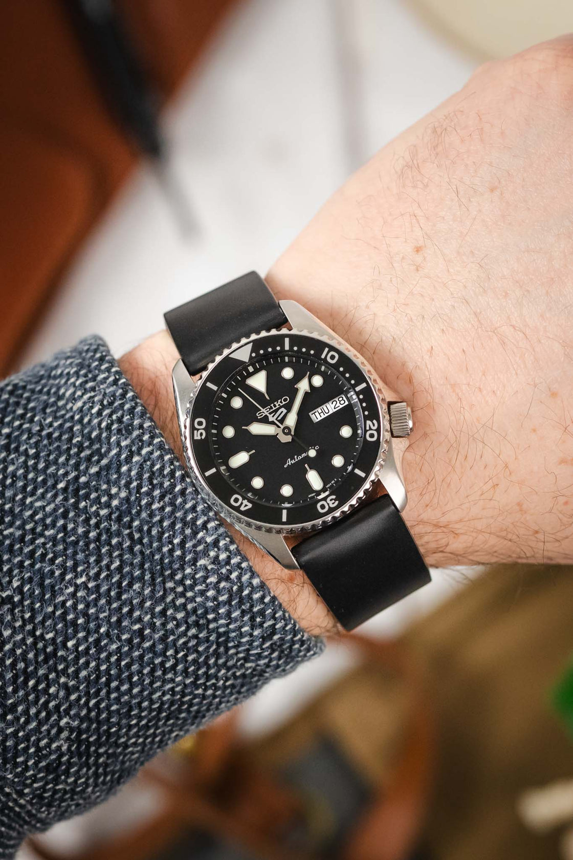 Black Rubber Watch Strap | Hirsch Pure | WatchObsession UK – Watch ...