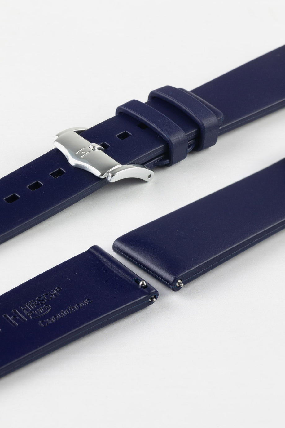 Blue Rubber Watch Strap | Hirsch Pure | WatchObsession UK – Watch Obsession