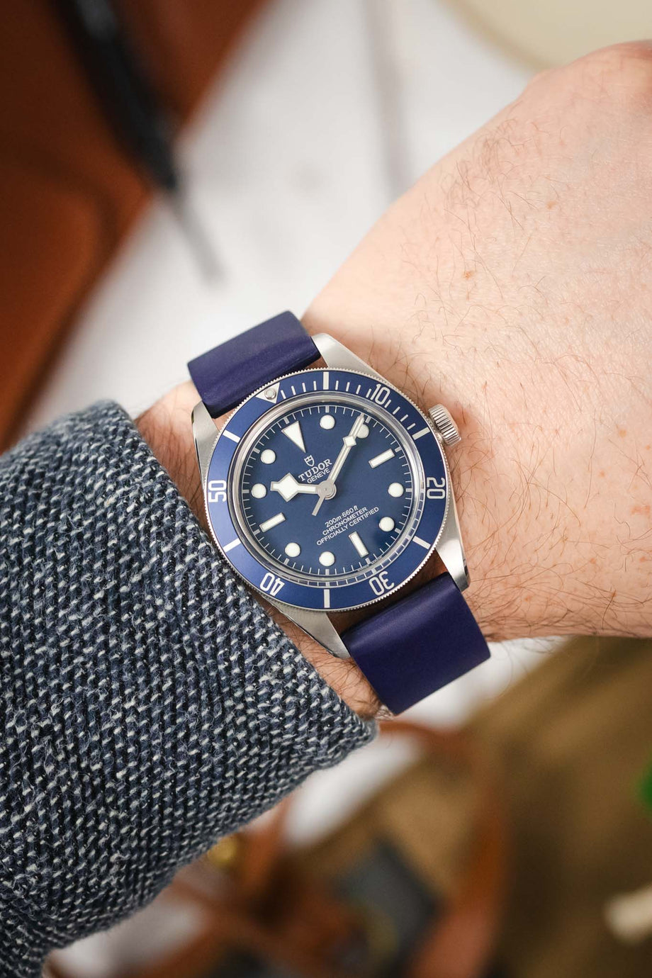 Blue Rubber Watch Strap | Hirsch Pure | WatchObsession UK – Watch Obsession