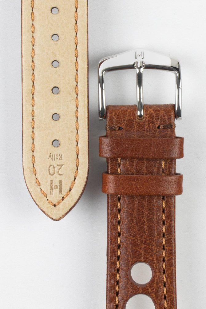 Hirsch Rally Leather Watch Strap | Brown | WatchObsession UK – Watch ...