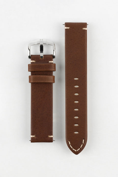 Hirsch Ranger Retro Watch Strap | Brown | WatchObsession UK – Watch ...