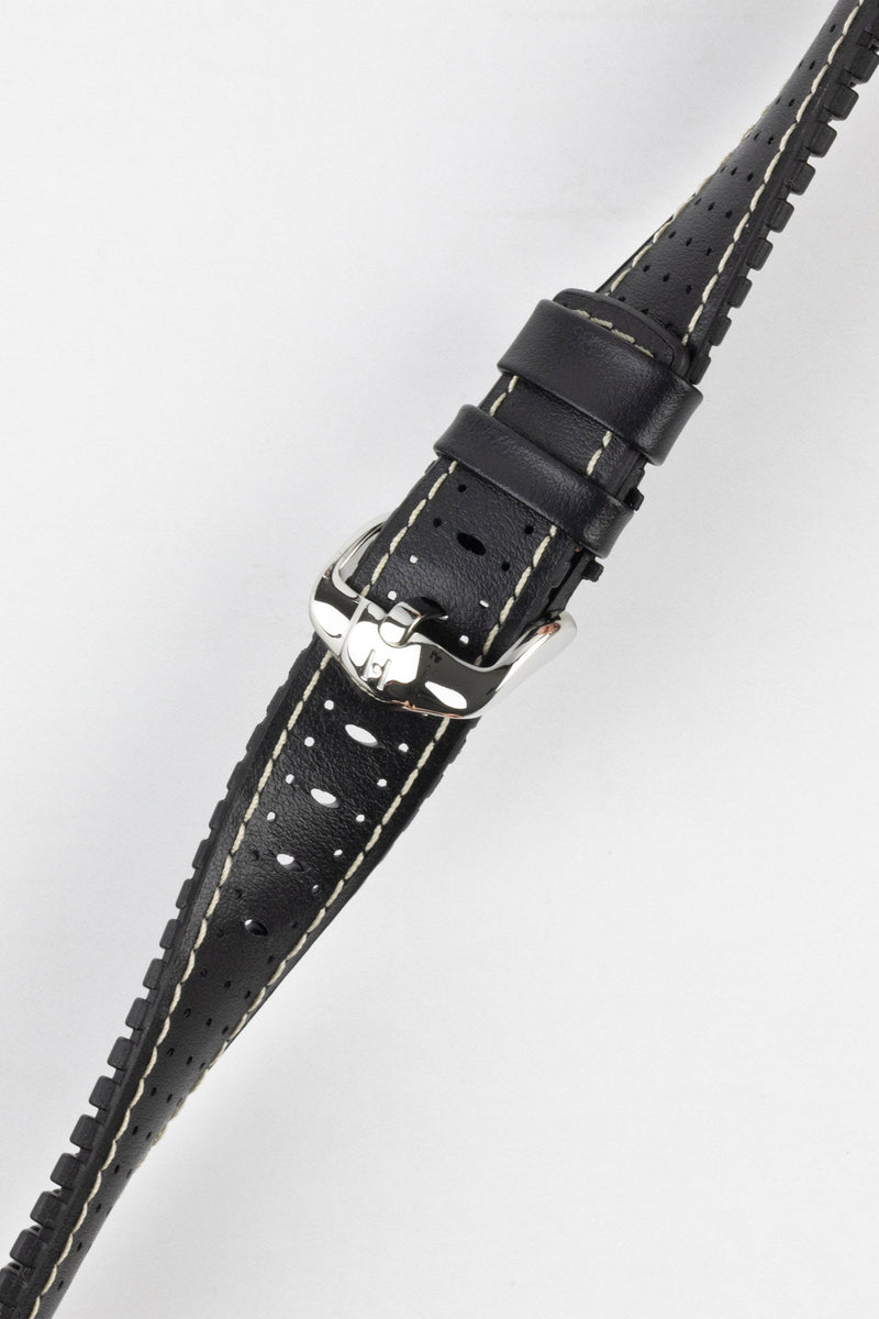 Hirsch Tiger Performance Watch Strap | Black | WatchObsession UK ...