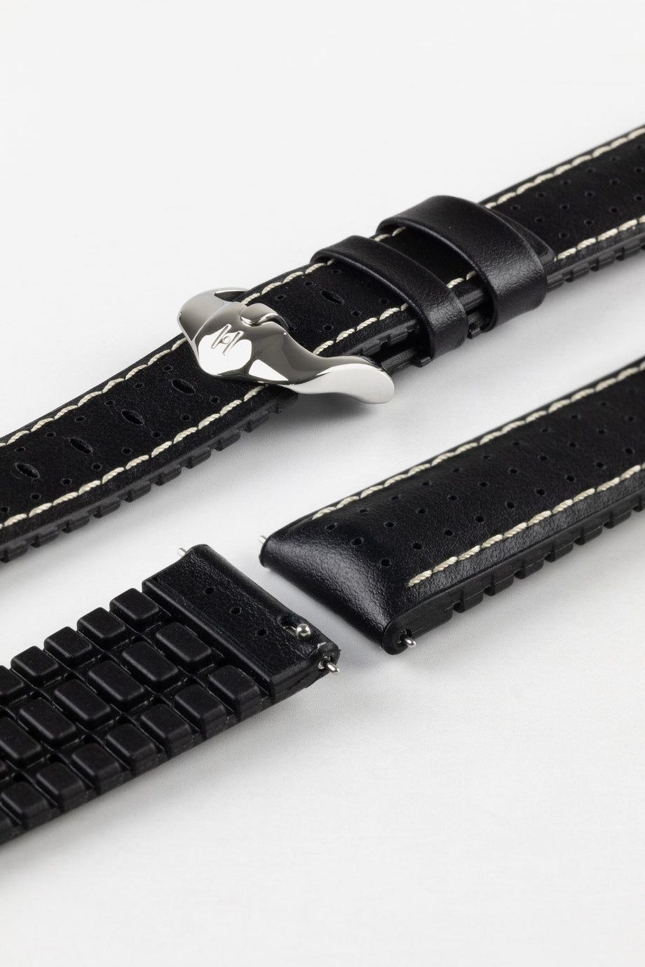 Hirsch Tiger Performance Watch Strap | Black | WatchObsession UK ...