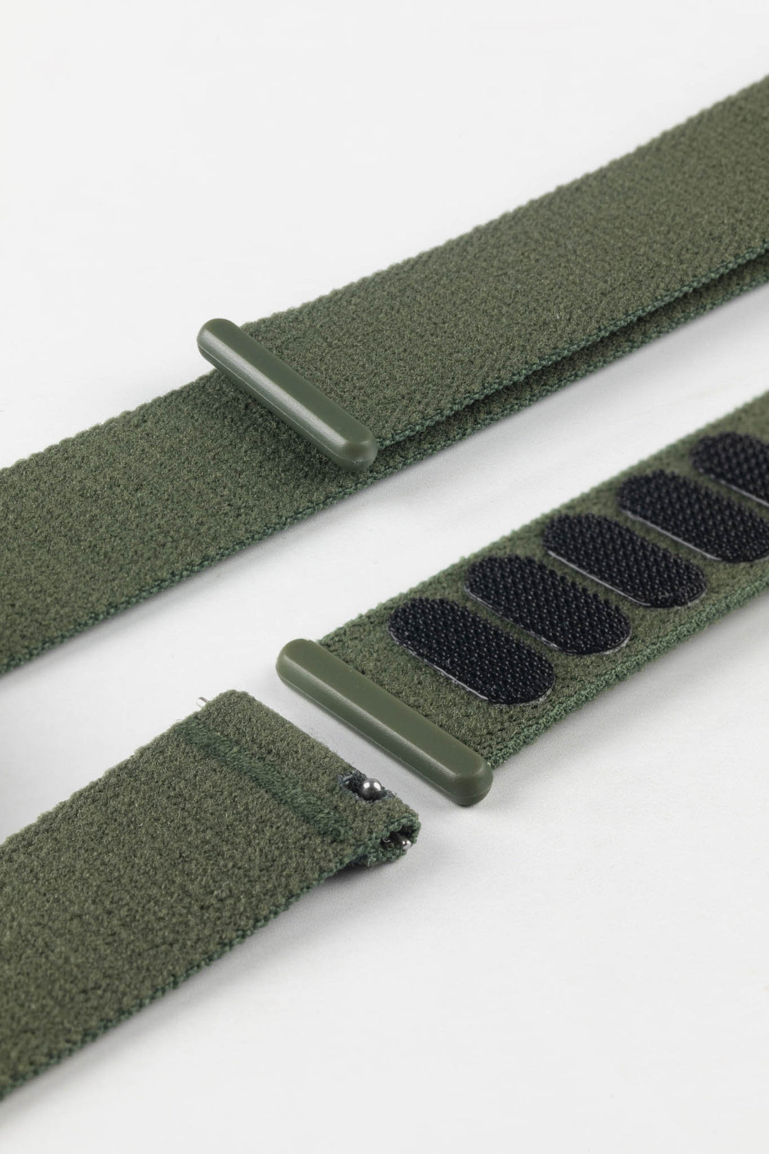 Green Hook & Loop Fabric Watch Strap | Hirsch VOCEM | WatchObsession ...