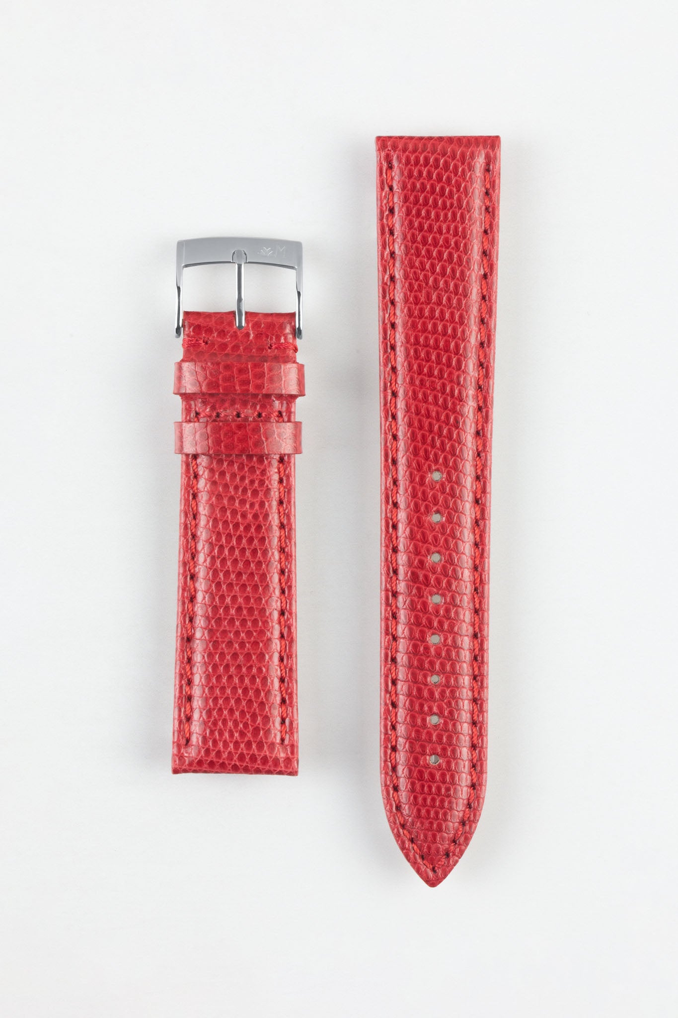 Morellato VIOLINO Genuine Lizard Skin Strap in RED | WatchObsession ...