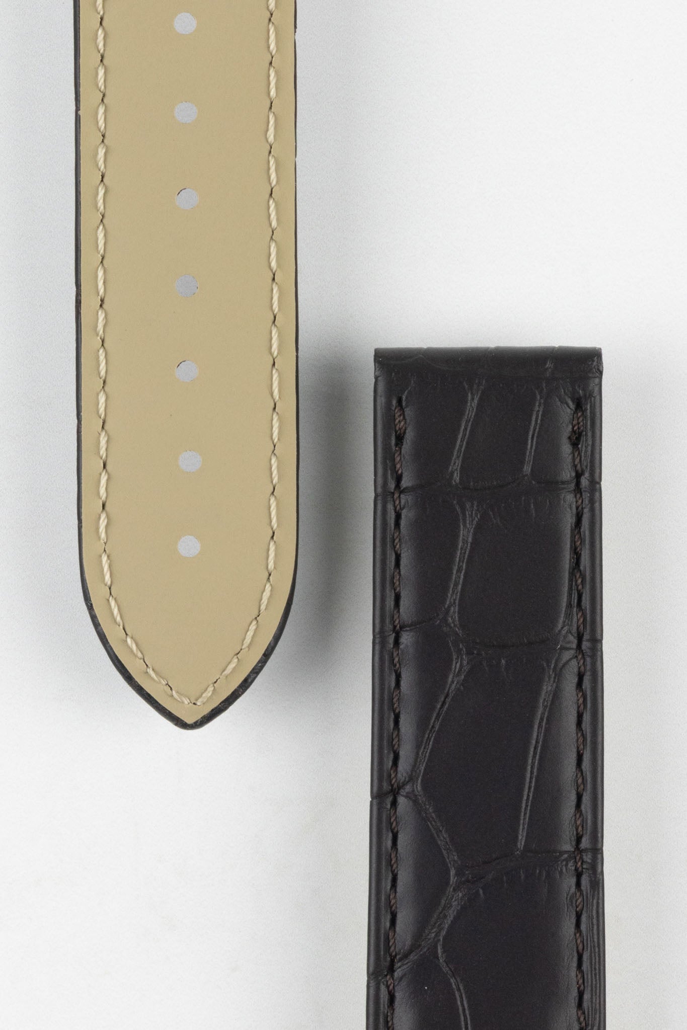 OMEGA "Aqua Terra" Genuine Alligator 20mm Watch Strap BROWN – 98000276