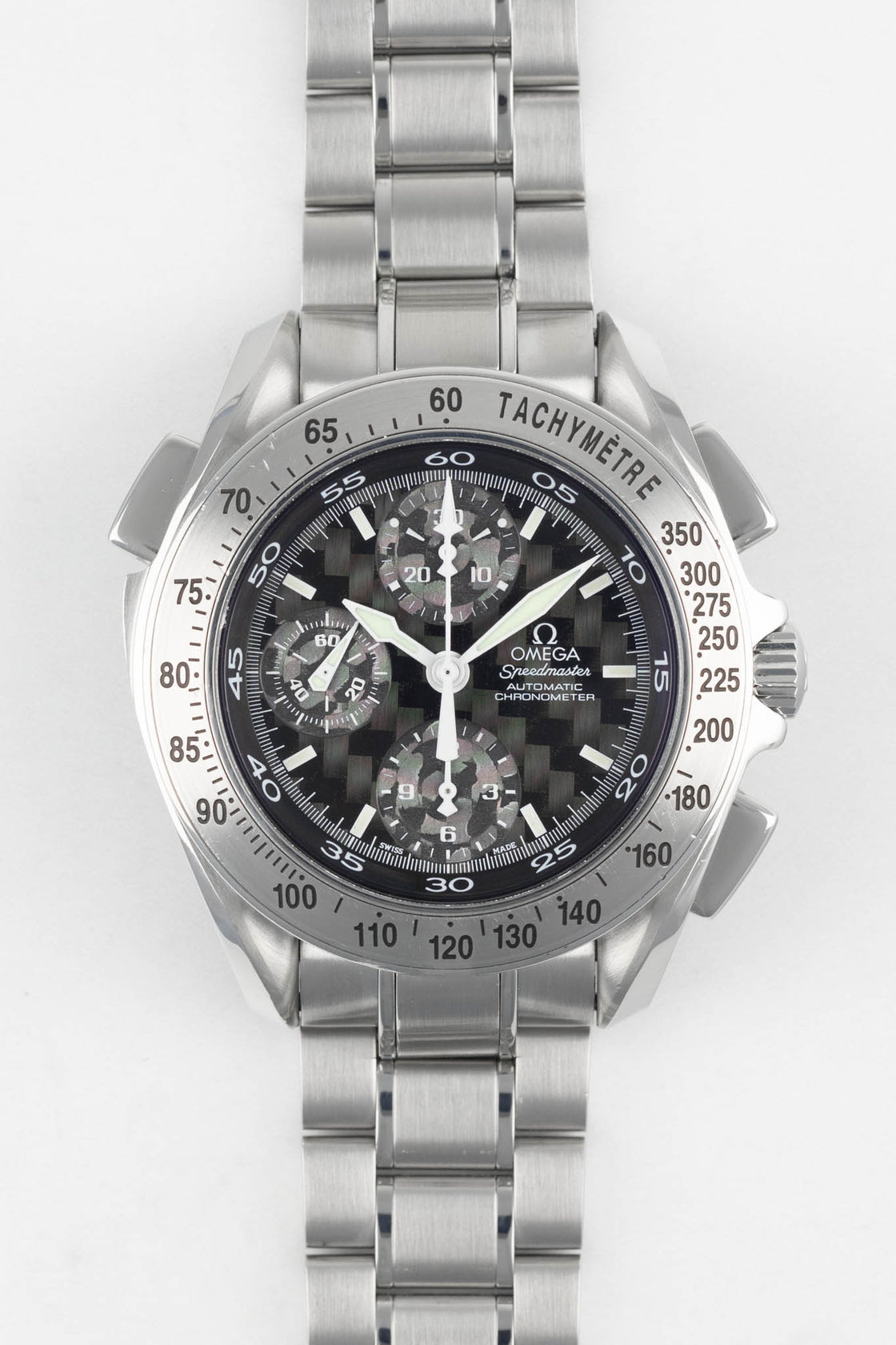 Omega Speedmaster Split-Second | Carbon Dial | WatchObsession – Watch ...