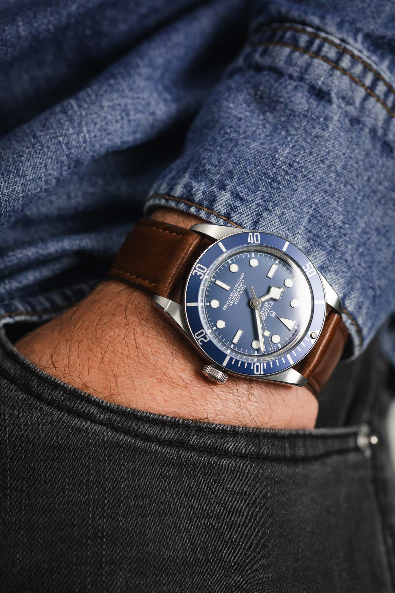 Soft Sheepskin Watch Strap in Cognac | RIOS1931 MERINO