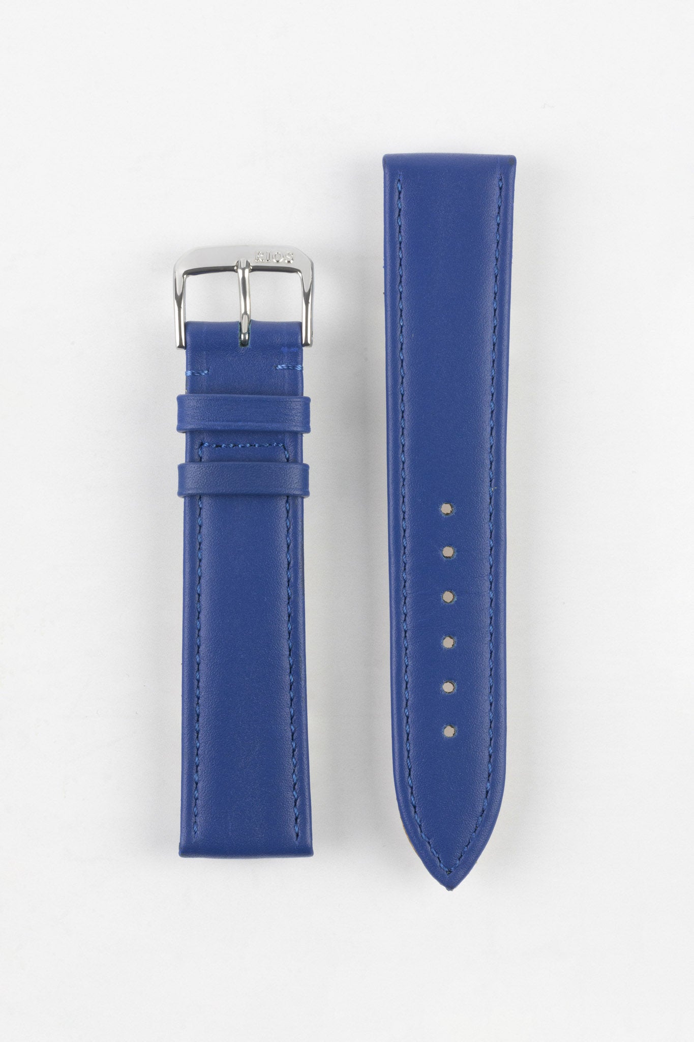 RIOS1931 TOSCANA Square-Padded Calf Leather Watch Strap in ROYAL BLUE ...