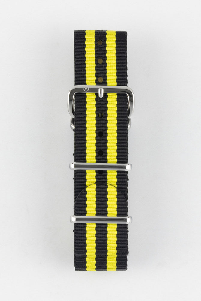 Black and Yellow Nylon Strap | Order Online | WatchObsession – Watch ...