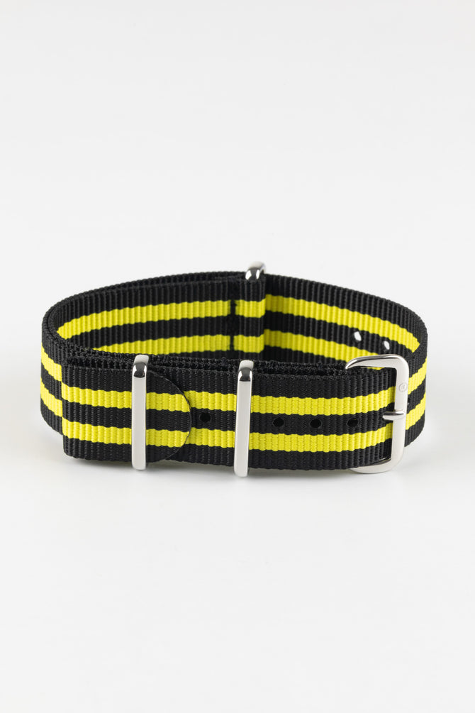 Black and Yellow Nylon Strap | Order Online | WatchObsession – Watch ...