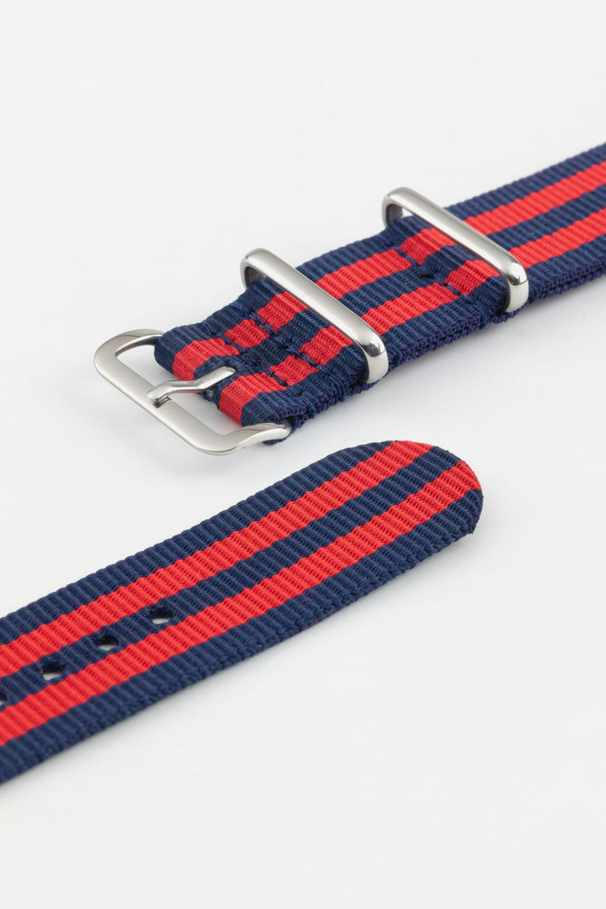 Blue & Red Nylon Strap | Watch Straps | WatchObsession UK – Watch Obsession