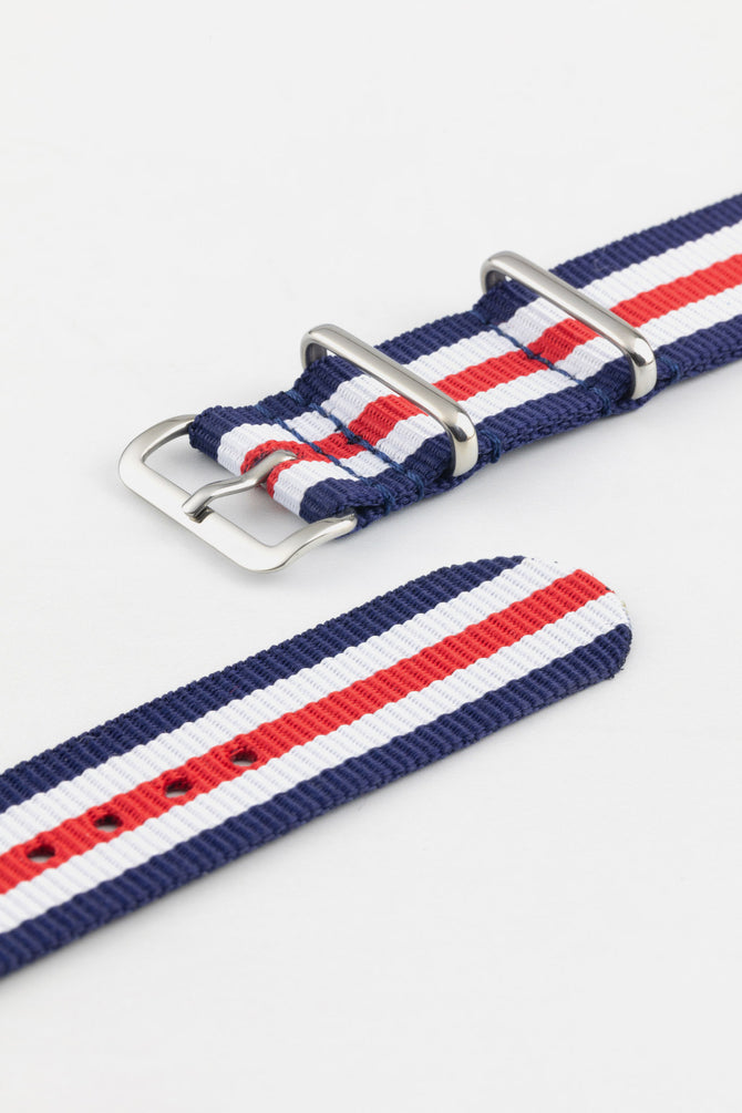 Red White & Blue Nylon Strap | Watch Straps | WatchObsession – Watch ...