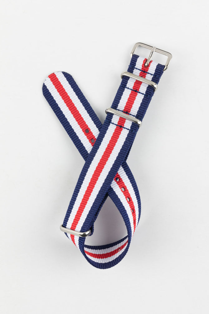 Red White & Blue Nylon Strap | Watch Straps | WatchObsession – Watch ...