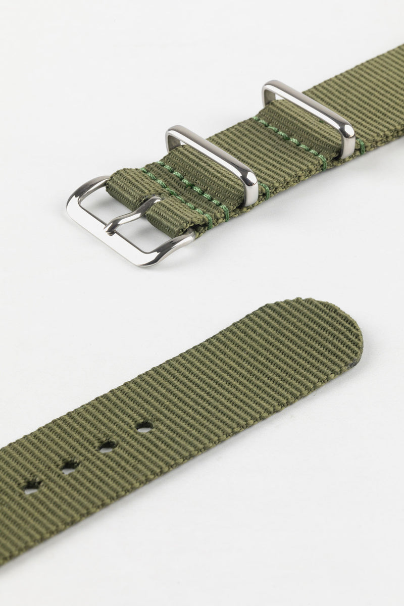 Olive Green Nylon Watch Strap | WatchObsession UK – Watch Obsession