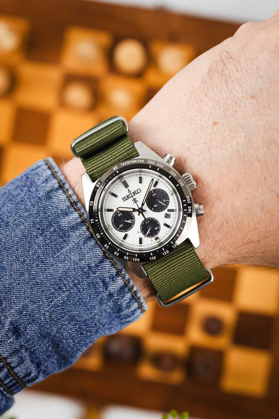 Olive Green Nylon Watch Strap | WatchObsession UK – Watch Obsession