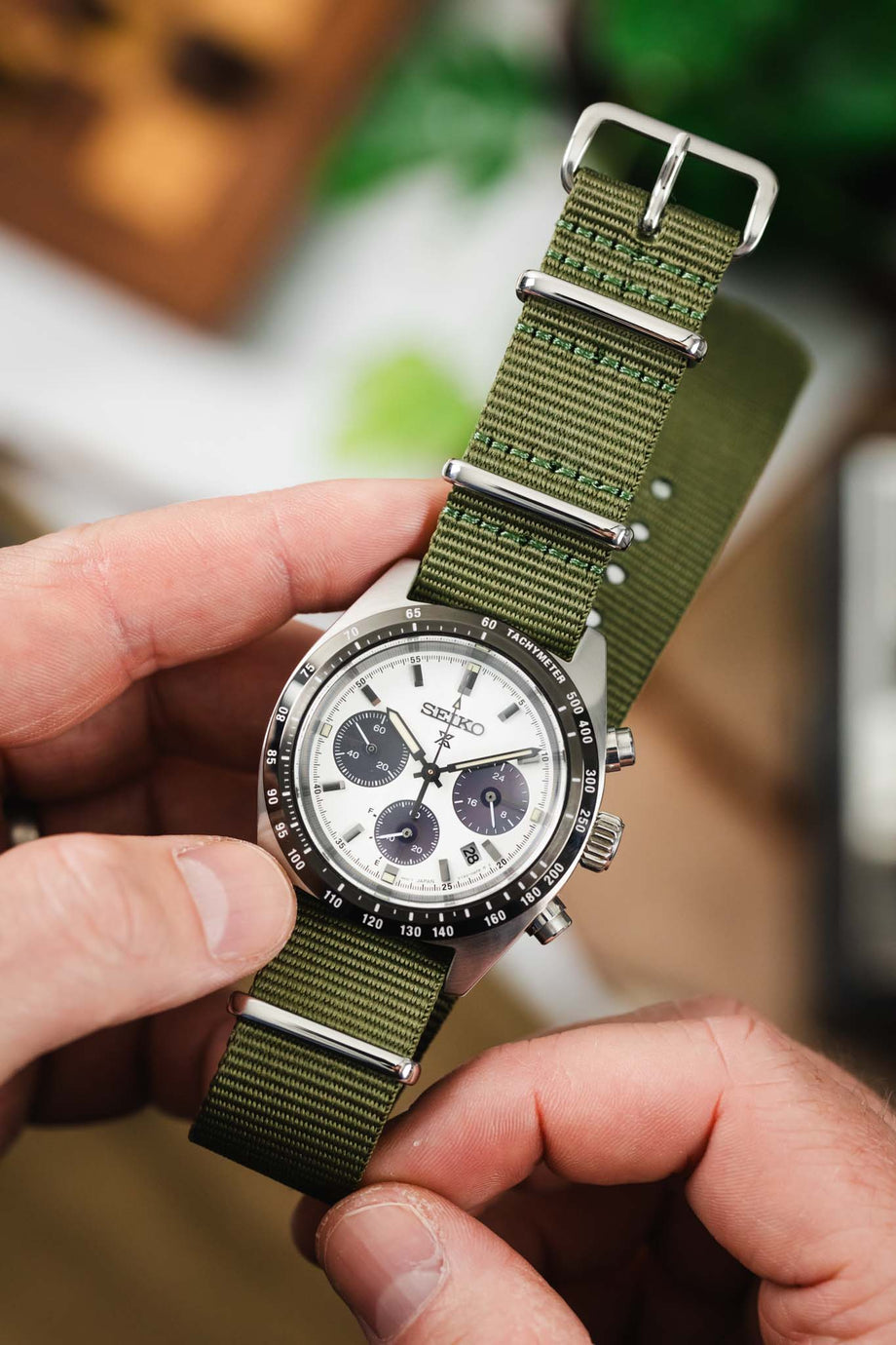 Olive Green Nylon Watch Strap | WatchObsession UK – Watch Obsession