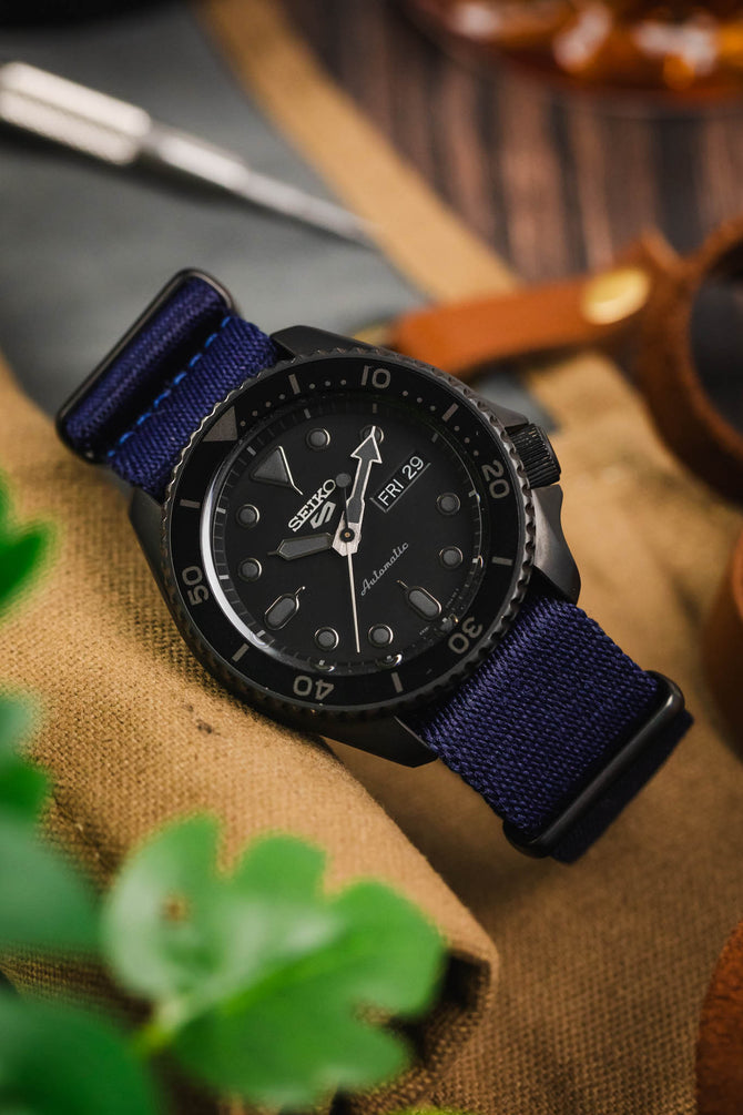 Premium Nylon Strap | Navy Blue | Watch Obsession UK