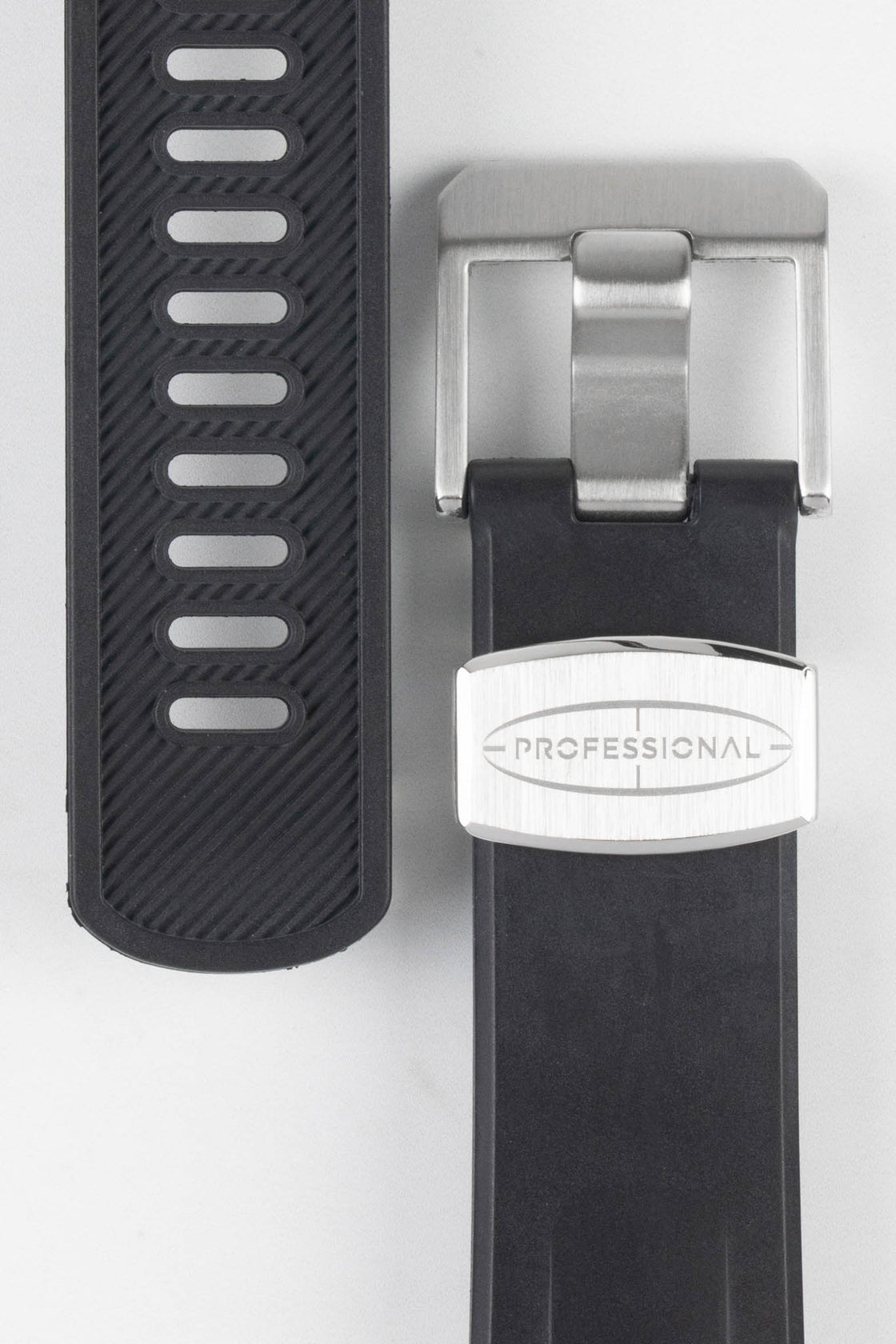 CRAFTER BLUE Rubber Watch Strap for Seiko "New" Samurai – Black – Watch ...