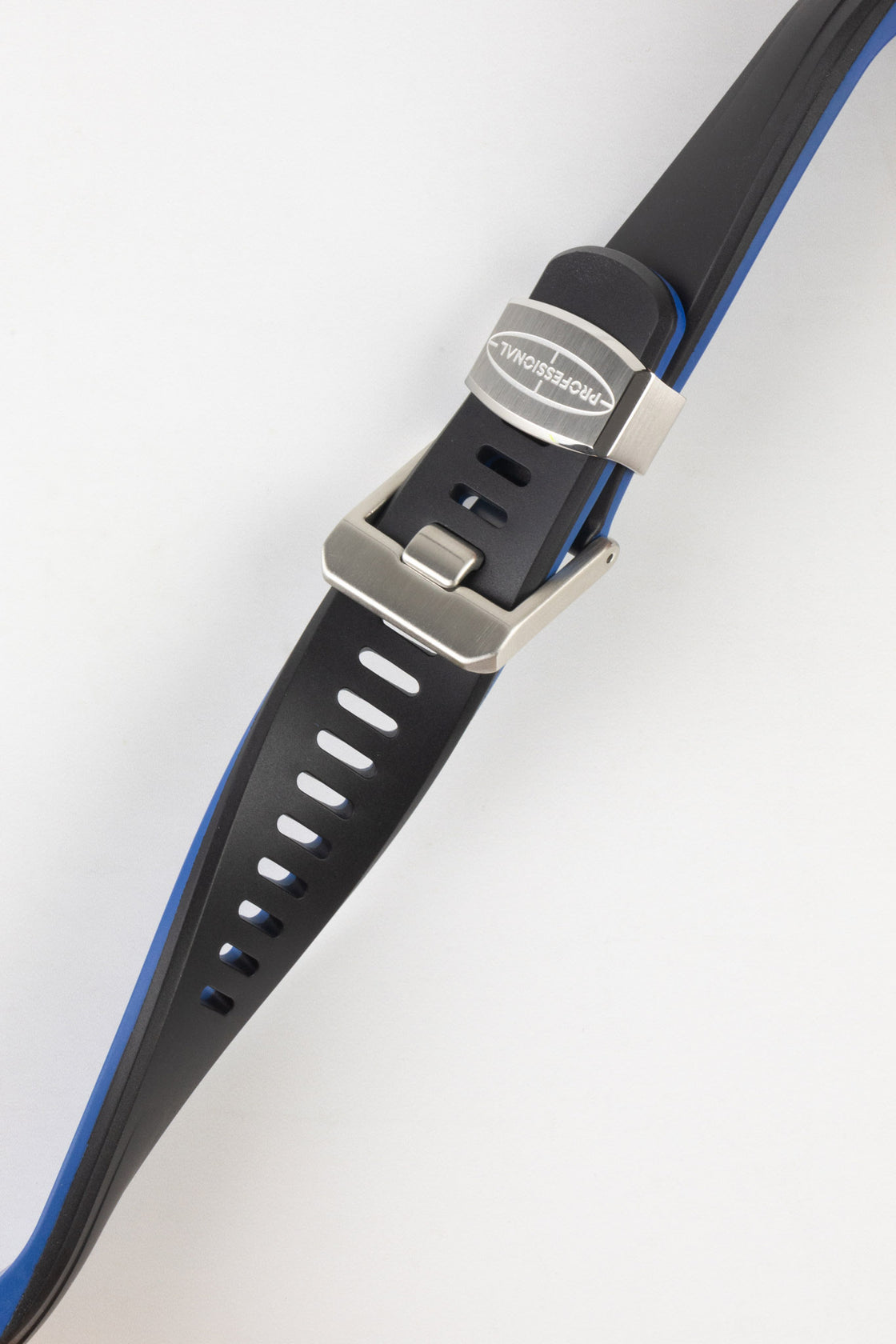 CRAFTER BLUE Rubber Watch Strap for Seiko "New" Samurai – BLACK & BLUE ...