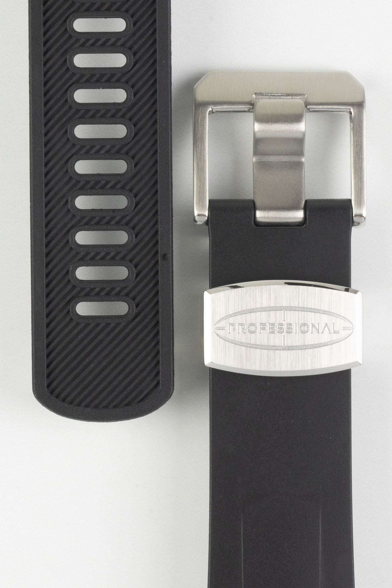 CRAFTER BLUE Rubber Watch Strap for Tudor Pelagos Series – Black