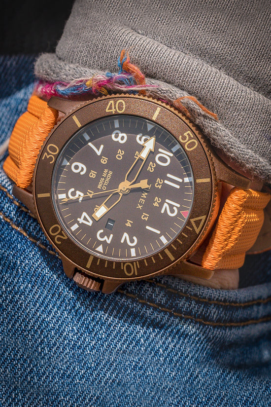 Orange Nylon Watch Strap | Waterproof | Watch Obsession