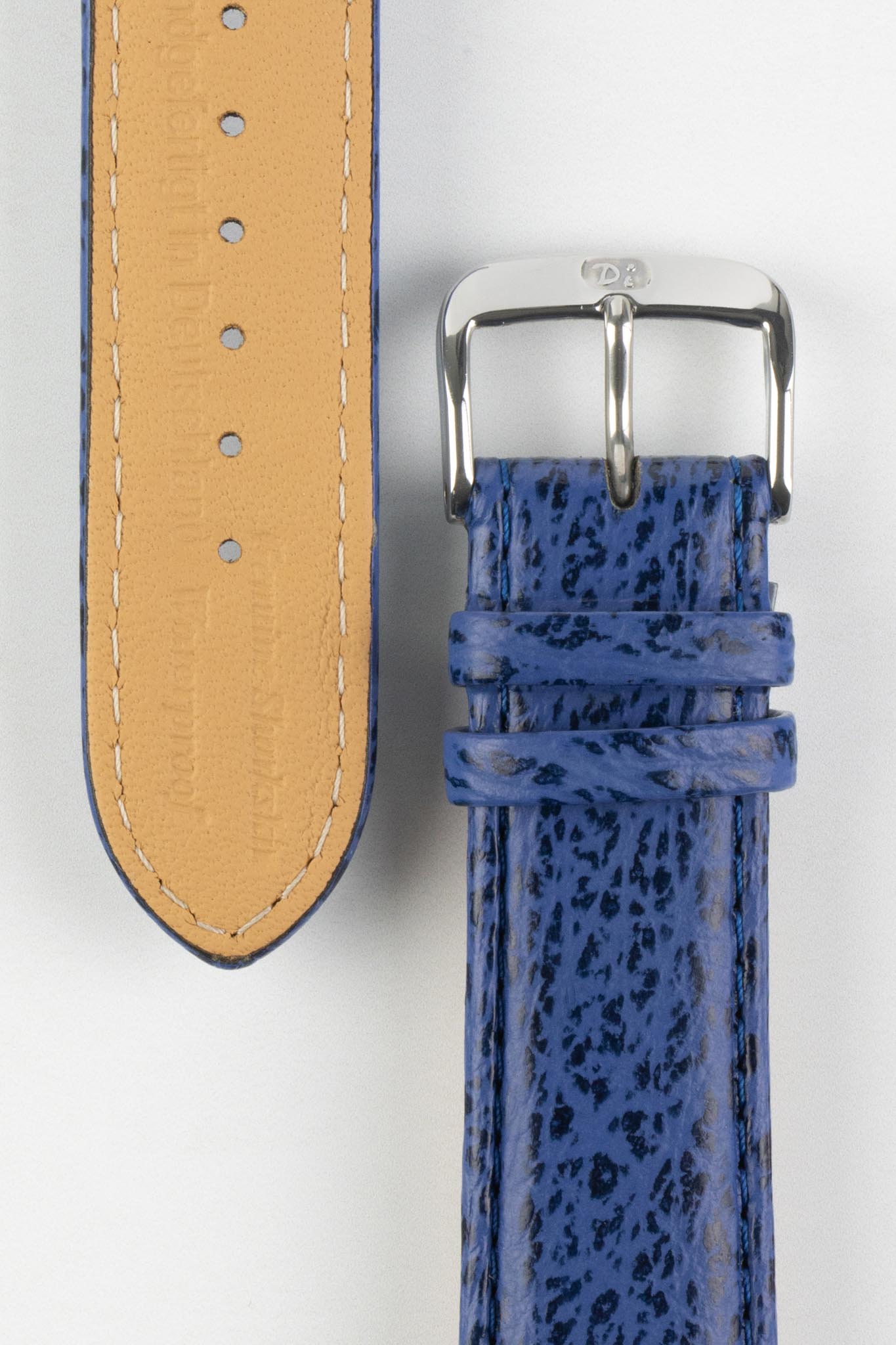 Genuine Shark Skin Watch Strap | Navy | Watch Obsession