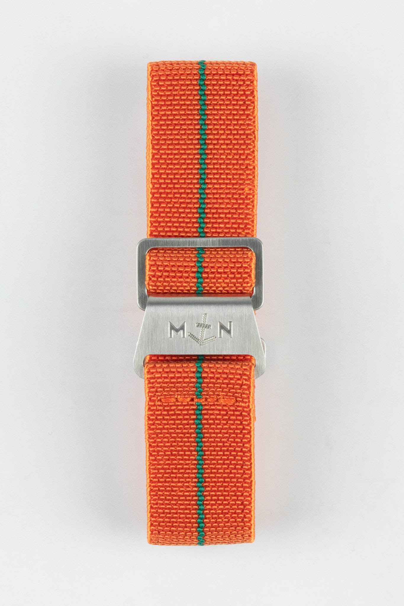Erika's Originals ORANGE MN™ Strap with GREEN Centerline Stitch