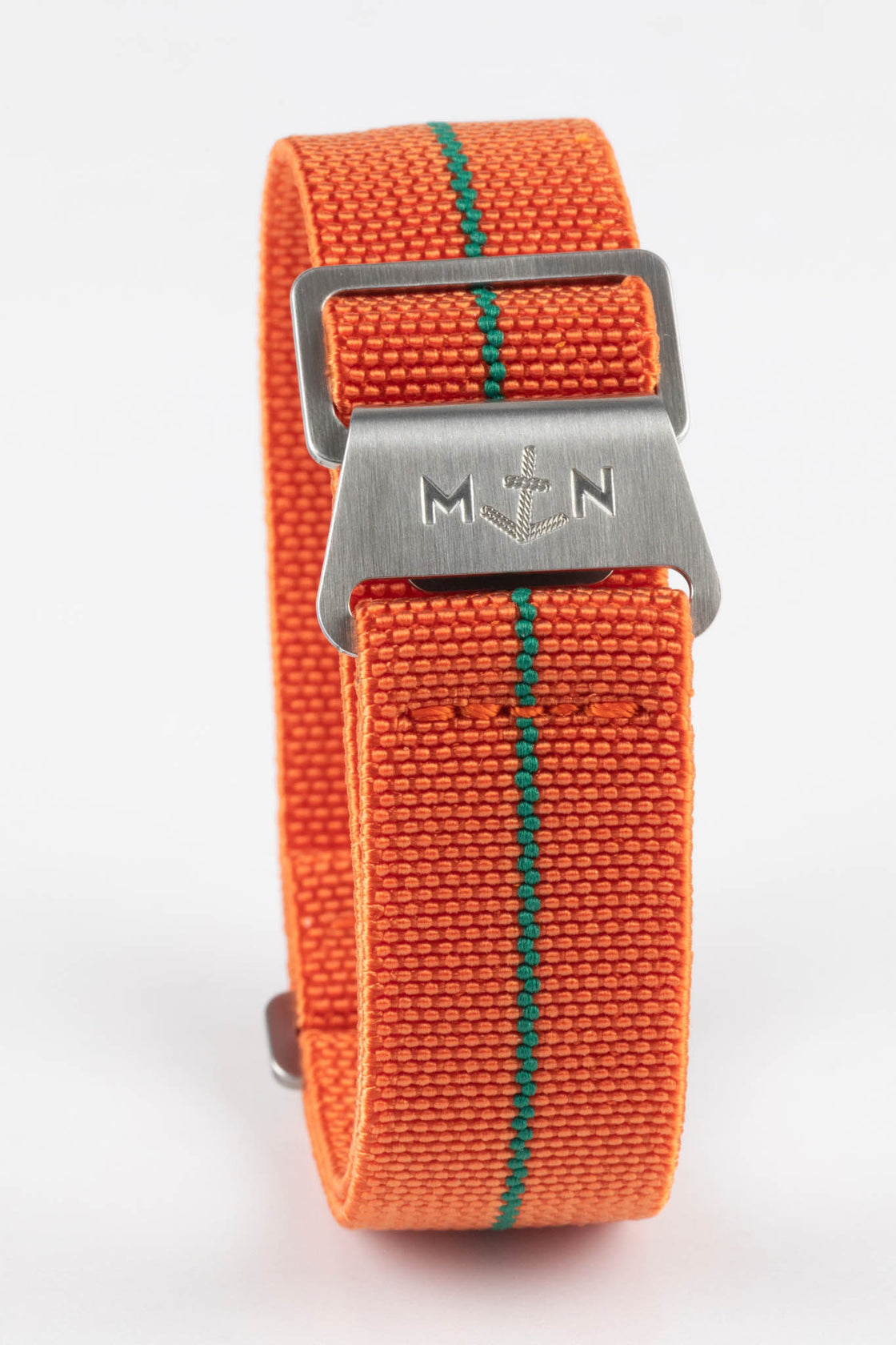 Erika's Originals ORANGE MN™ Strap with GREEN Centerline Stitch – Watch ...