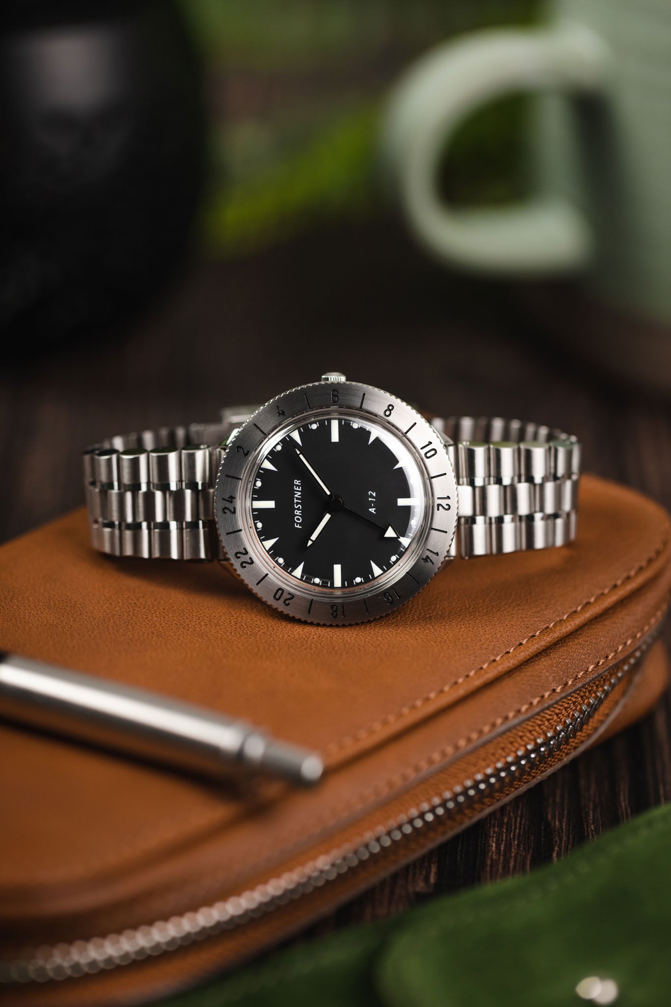 FORSTNER A-12 Stainless Steel Quartz Watch | 39mm | WatchObsession