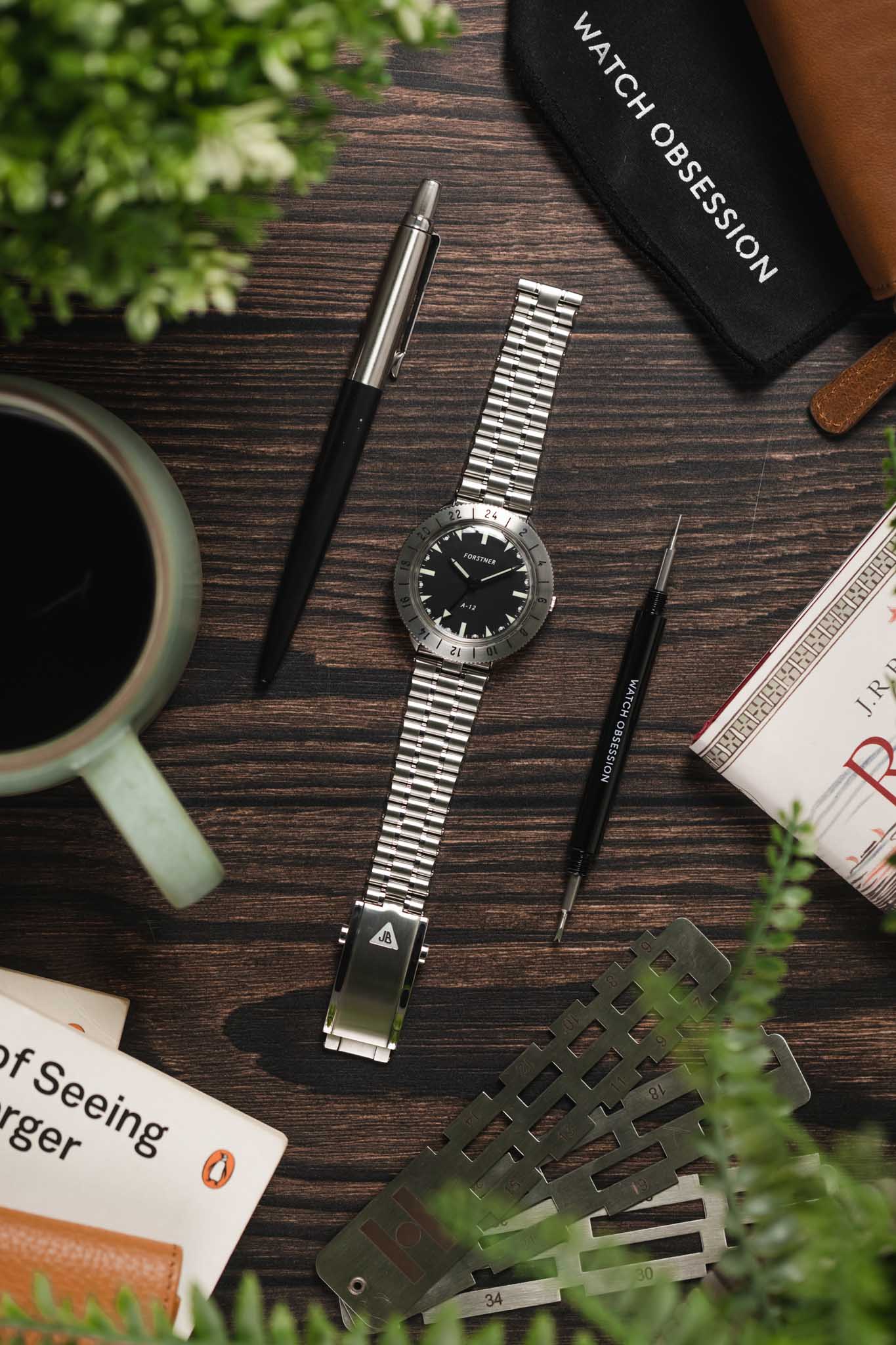 FORSTNER A-12 Stainless Steel Quartz Watch | 39mm | WatchObsession