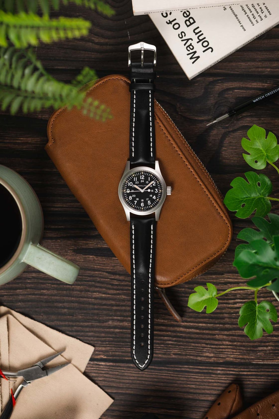 Hirsch Heavy Calf Black | Watch Strap | Watch Obsession UK