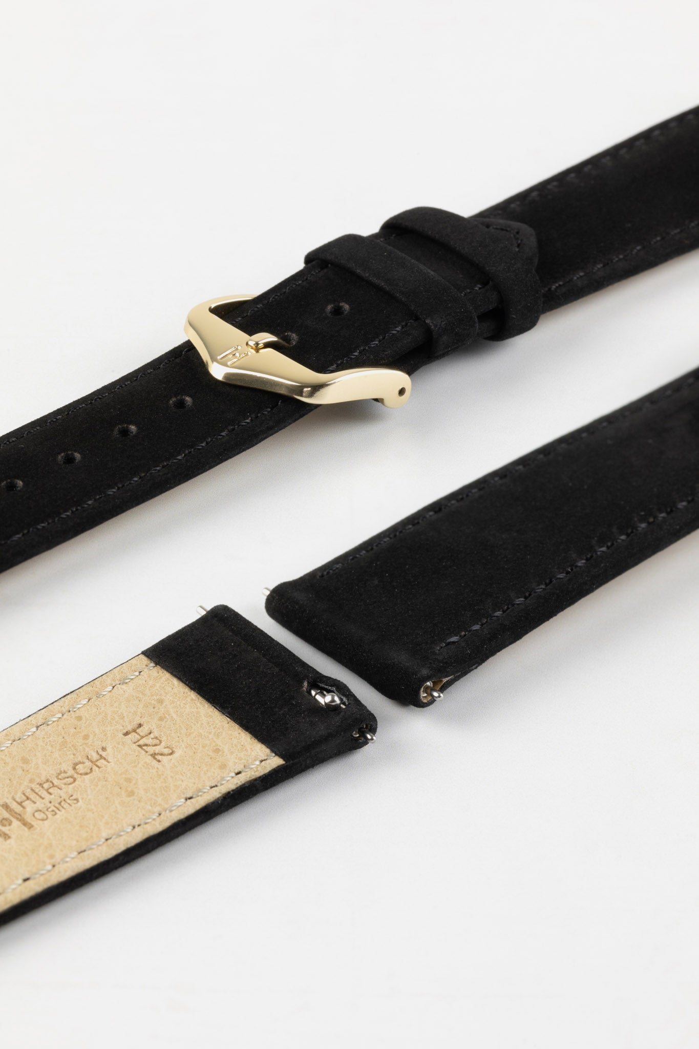 Black Nubuck Effect Strap | Hirsch Osiris | Watch Obsession UK