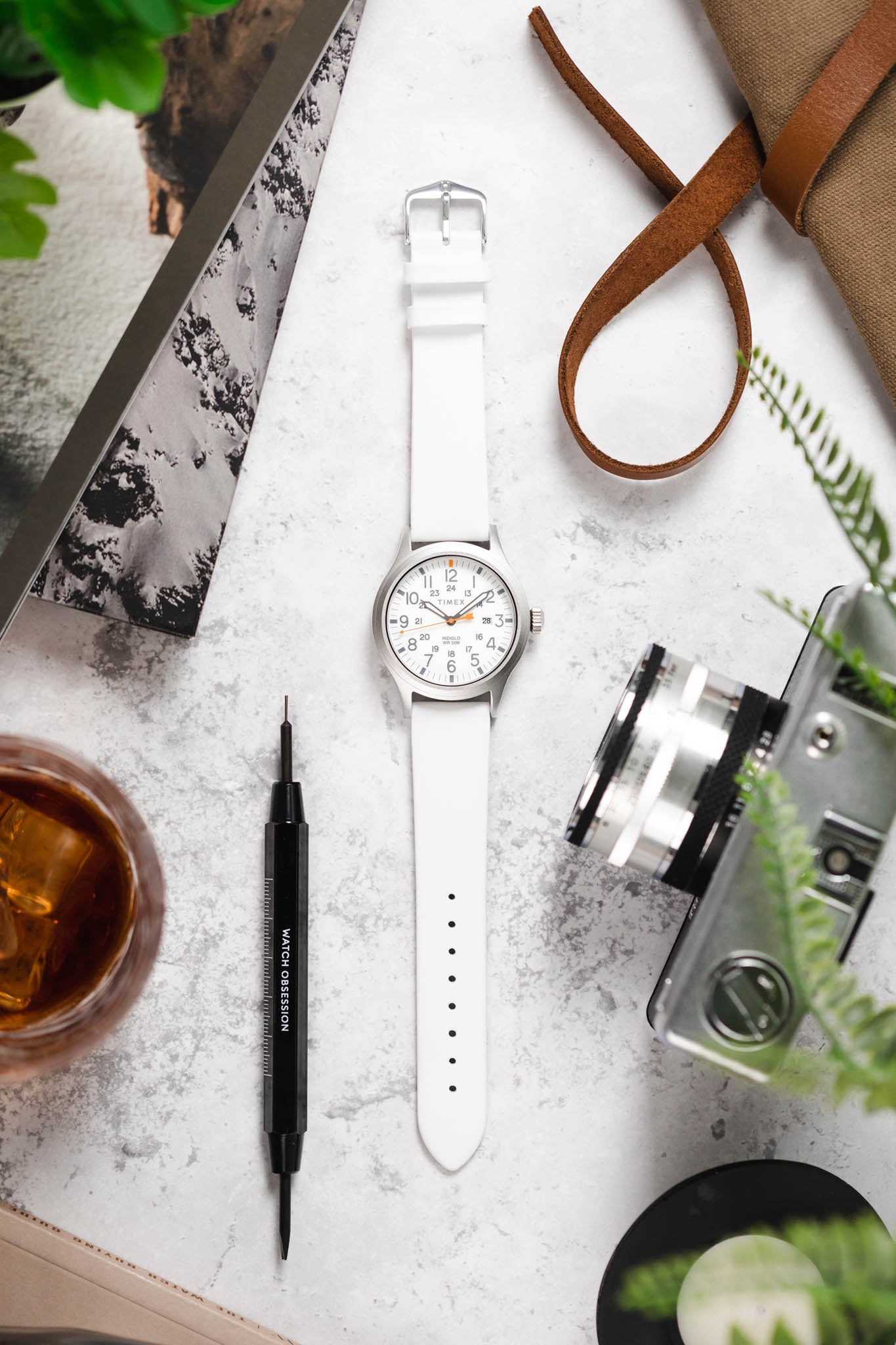 White Leather Watch Strap | Hirsch Toronto | Watch Obsession UK