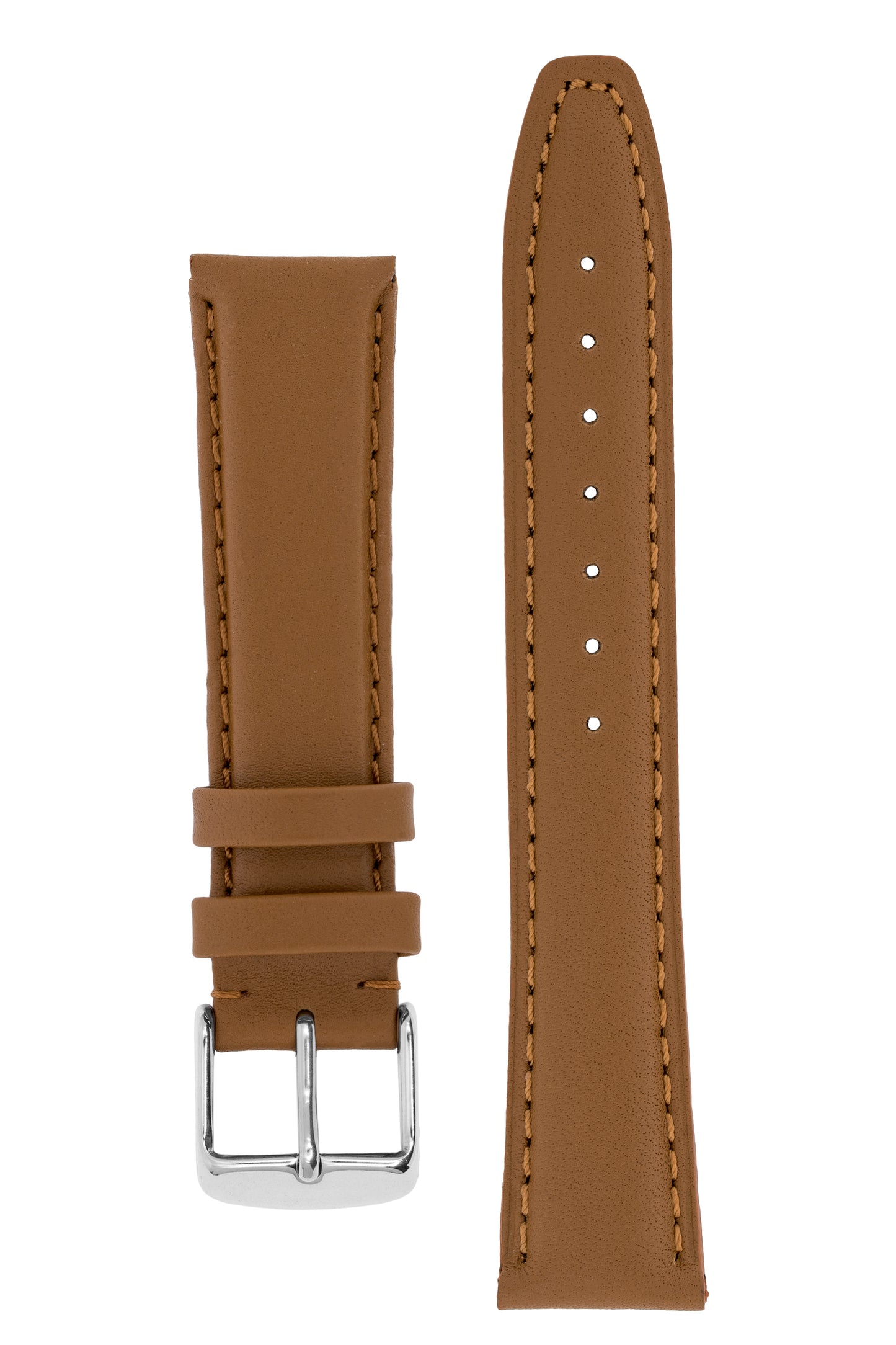 IWC-Style Calf Leather Watch Strap in CARAMEL | WatchObsession