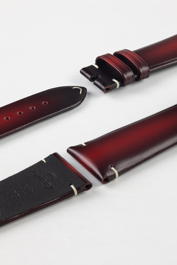 Omega Speedmaster 57 Leather Strap | Burgundy | WO UK – Watch Obsession
