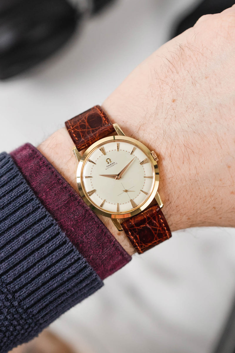 OMEGA De Ville Vintage 18K Trésor Gold 34mm Automatic Watch