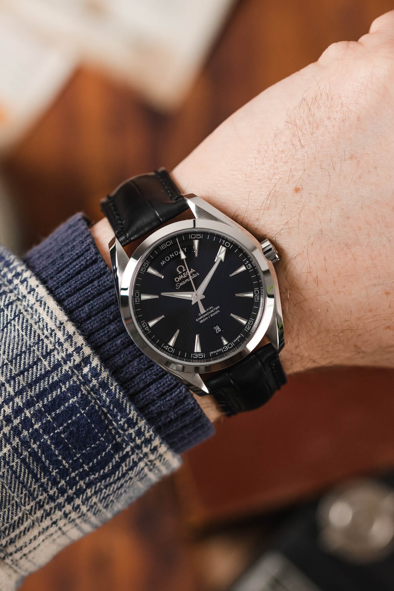 Omega Seamaster Aqua Terra Leather Strap