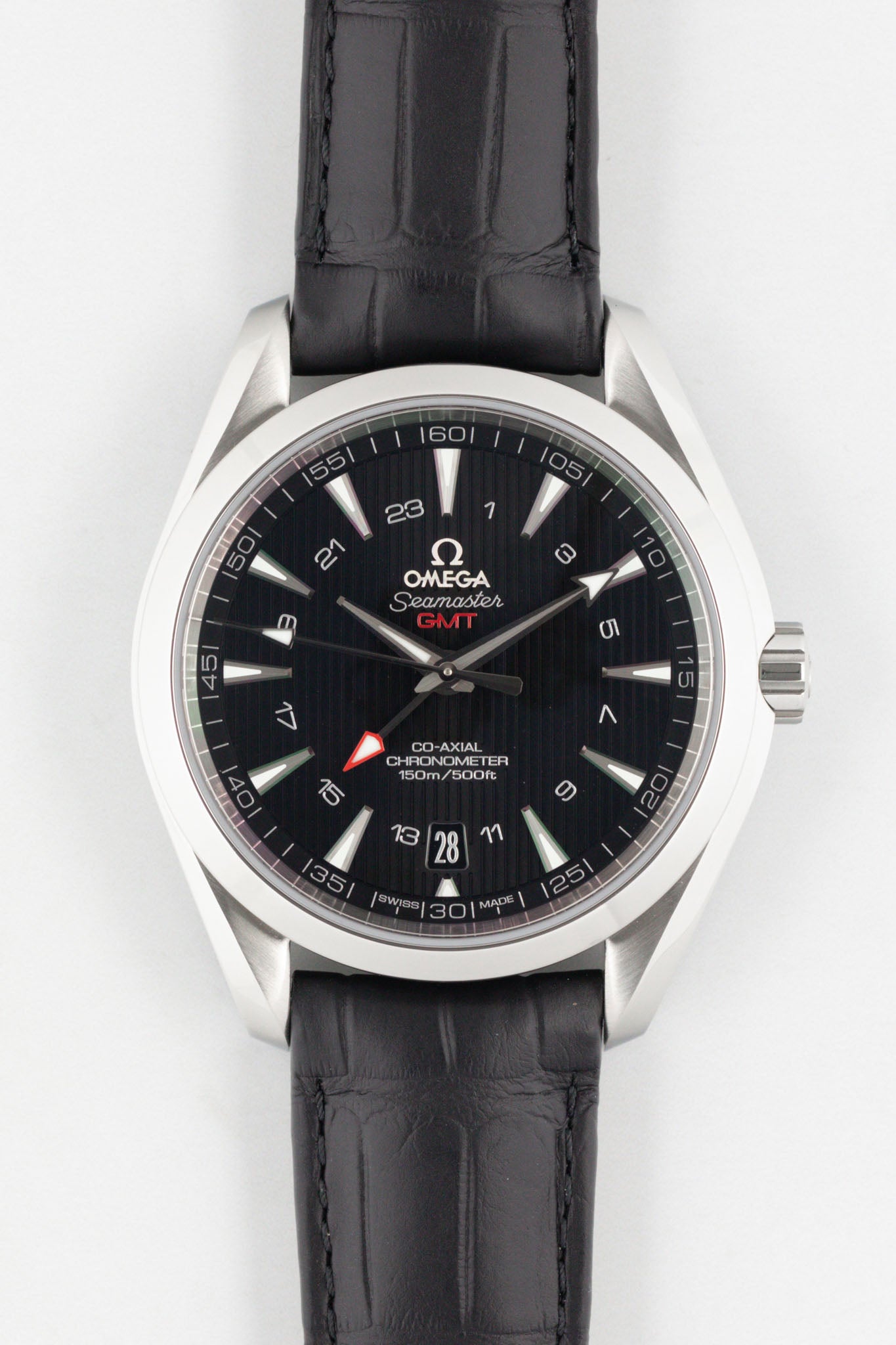 OMEGA Aqua Terra GMT 150m | Black | Watch Obsession UK