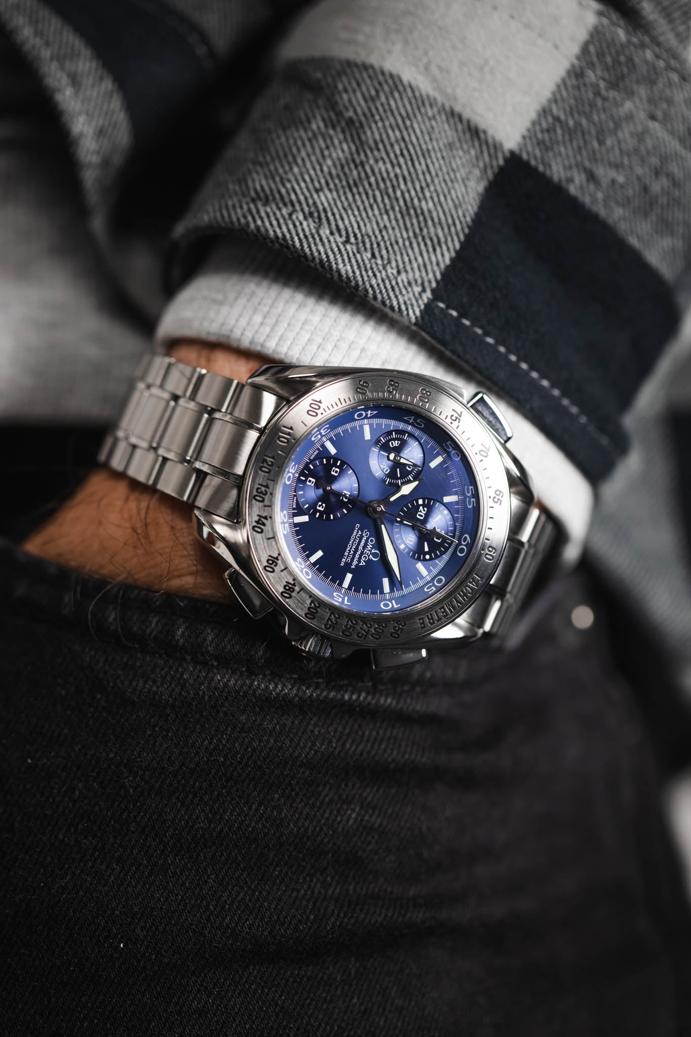 Omega Speedmaster Split-Second | Blue Dial | WatchObsession