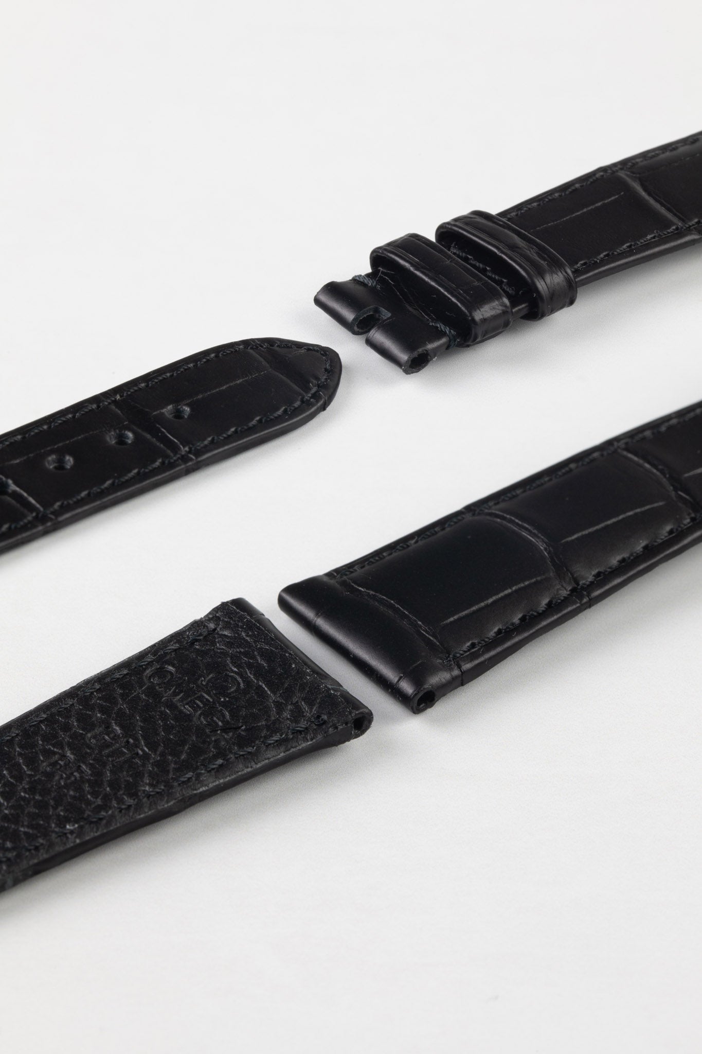 Omega 19mm Alligator Strap | Low Profile | WatchObsession