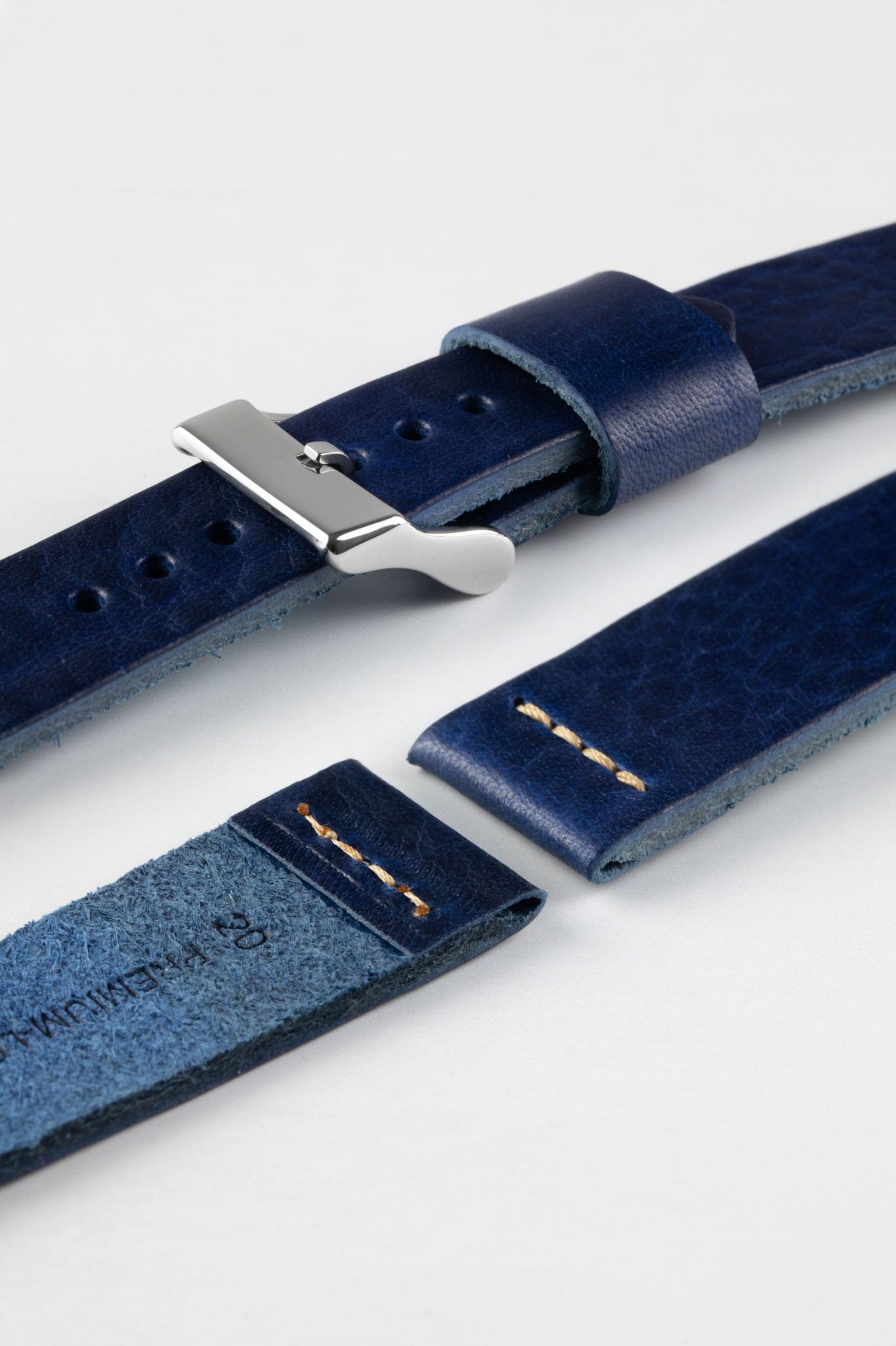Blue Leather Watch Strap | Order Online | Watch Obsession UK