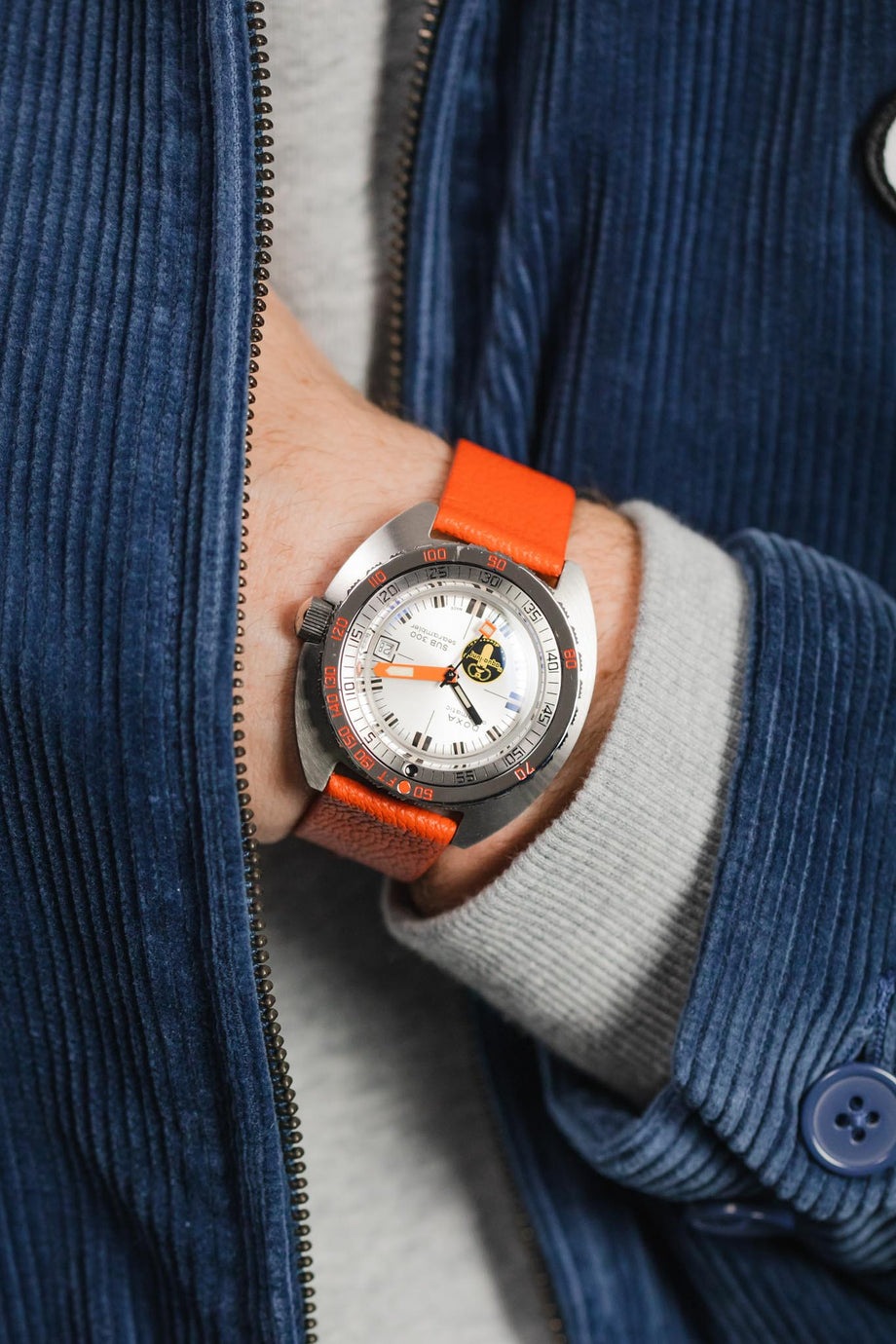 Pebro BILLY Genuine Goatskin Leather Watch Strap in ORANGE – Watch ...