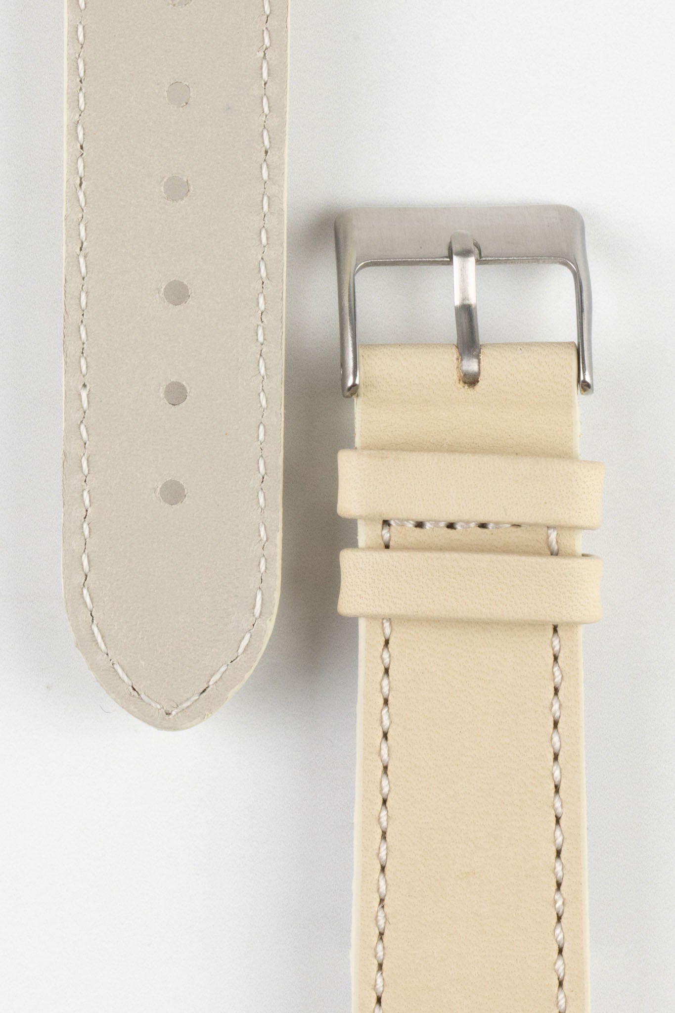 Cream Leather Watch Strap | Pebro | Watch Obsession