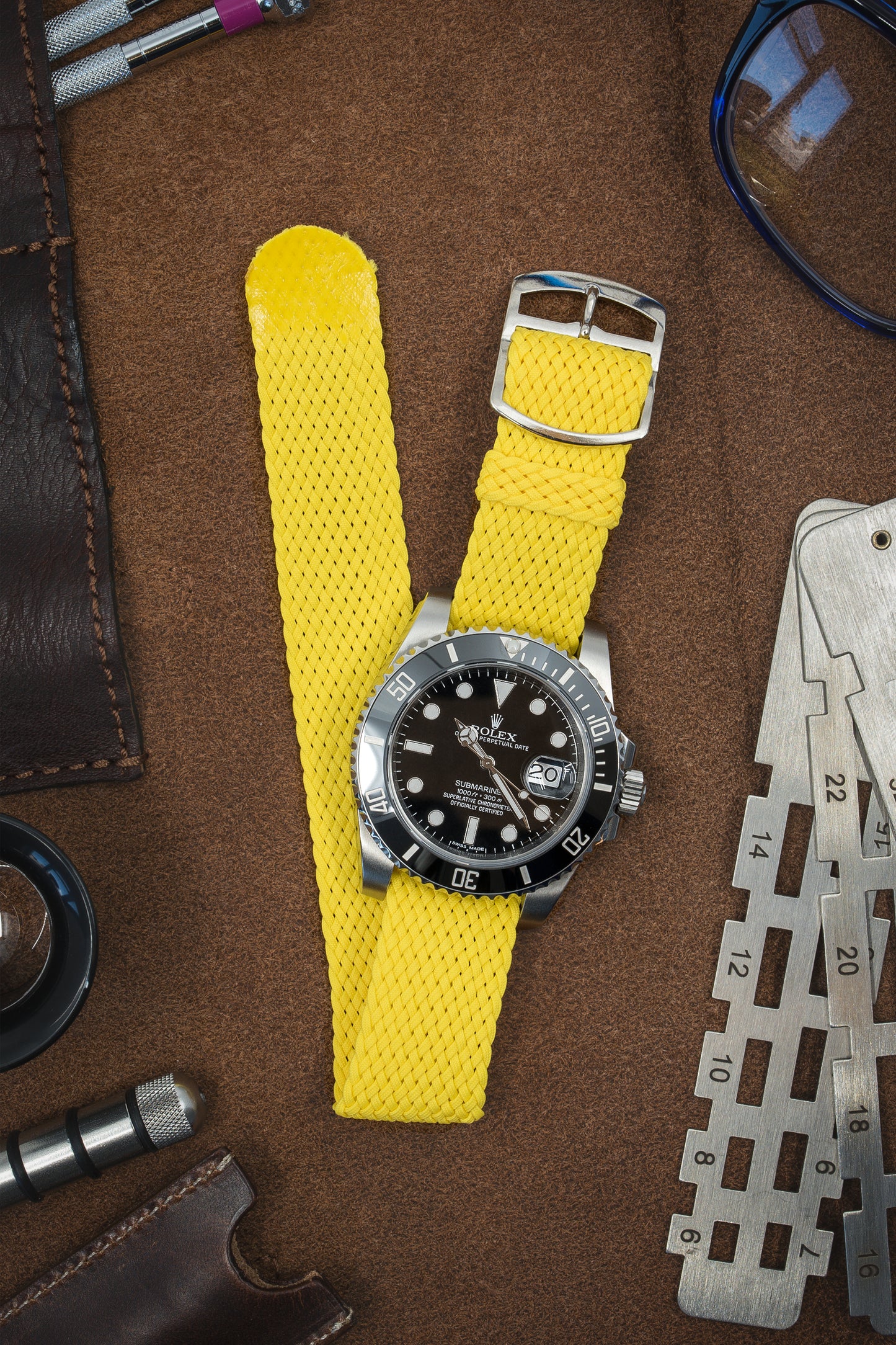 Yellow Perlon Strap | Order Online | Watch Obsession UK